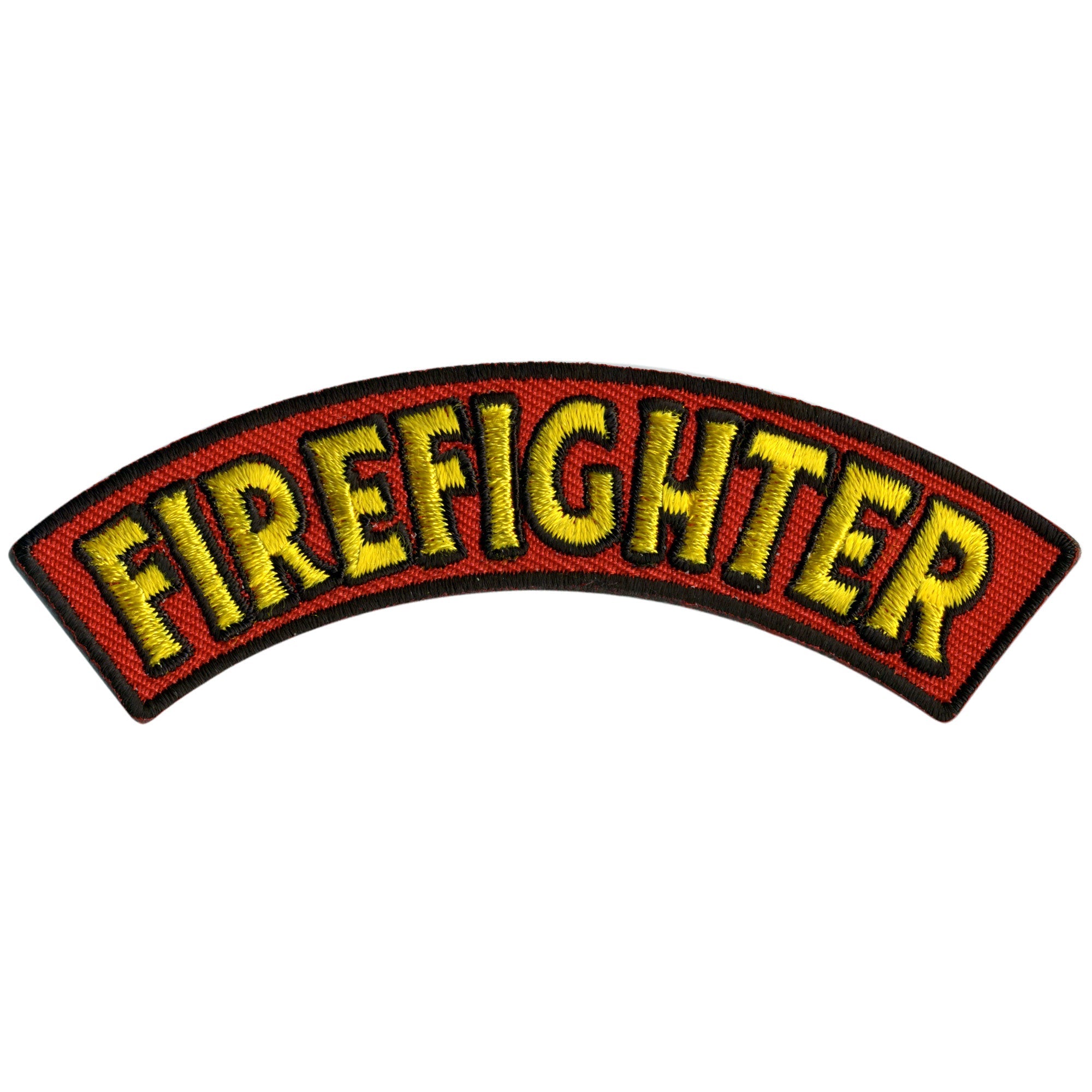 Hot Leathers Firefighter 4” X 1” Top Rocker Patch – Rev Moto Co